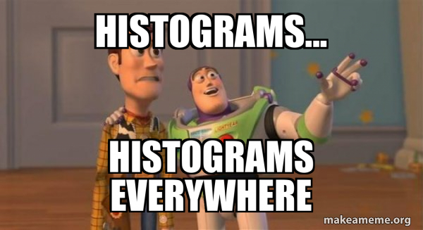 Histograms... Histograms everywhere - Buzz and Woody (Toy Story) Meme ...