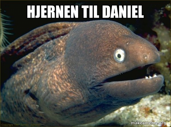 hjernen til Daniel - Bad Joke Eel | Make a Meme