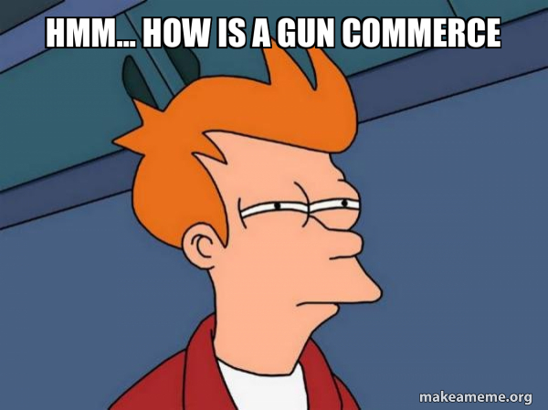 HMM... HOW IS A GUN COMMERCE - Futurama Fry Meme Generator