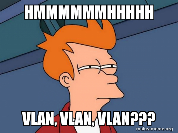Hmmmmmmhhhhh Vlan, vlan, vlan??? - Futurama Fry Meme Generator