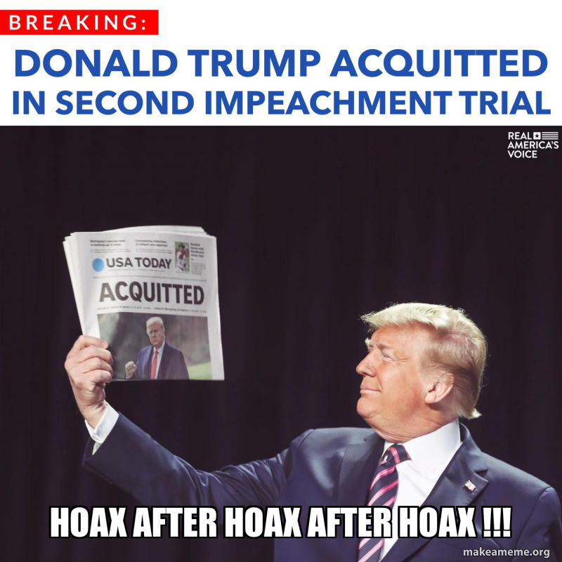 hoax after hoax after hoax !!! Meme Generator
