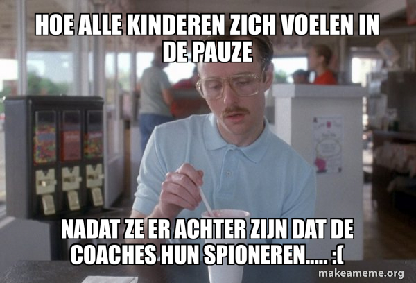 hoe alle kinderen zich voelen in de pauze nadat ze er achter zijn dat ...