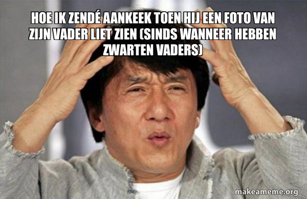 hoe ik Zendé aankeek toen hij een foto van zijn vader liet zien (sinds ...