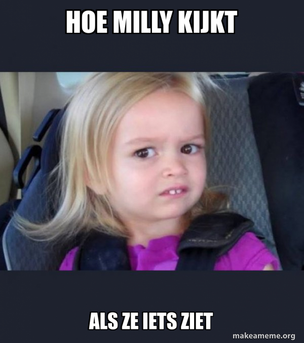 HOE milly kijkt als ze iets ziet - Side-Eyes Chloe Meme Generator