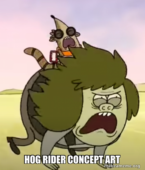 hog rider concept art Meme Generator