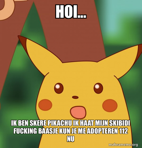 hoi... ik ben skere pikachu ik haat mijn skibidi fucking baasje kun je ...