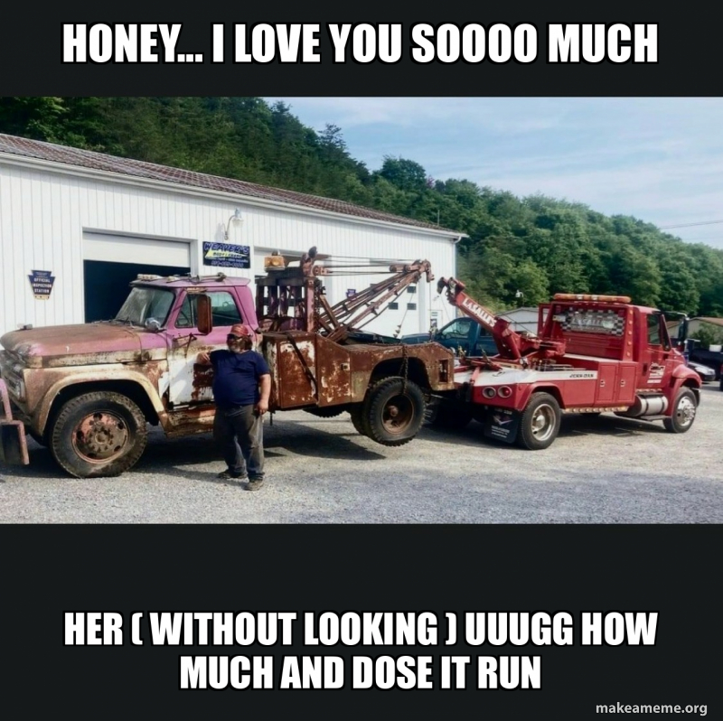 honey... i love you soooo much her ( without looking ) uuugg how much ...