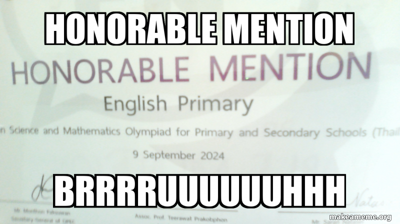 HONORABLE MENTION BRRRRUUUUUUHHH - Bro the award made me this Meme ...