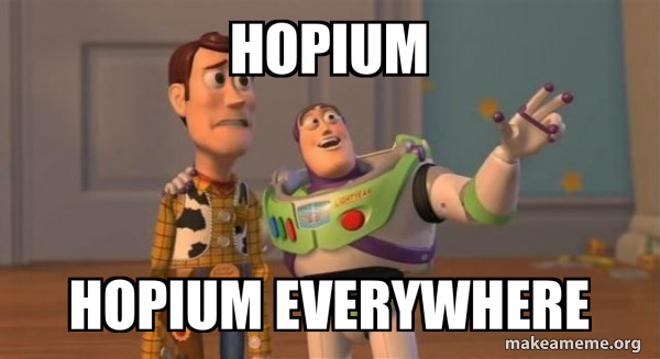 hopium hopium everywhere - Buzz and Woody (Toy Story) Meme Meme Generator
