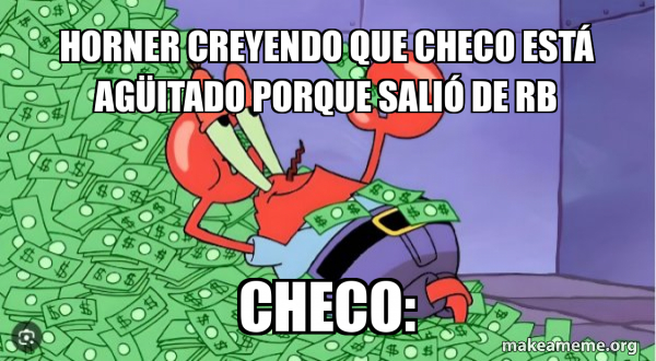Horner creyendo que checo está agüitado porque salió de RB Checo: - Mr ...
