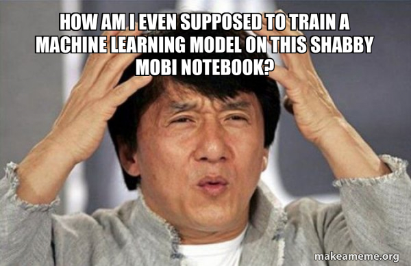 How am I even supposed to train a machine learning model on this shabby ...