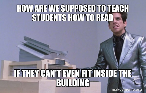 how are we supposed to teach students how to read if they can't even ...
