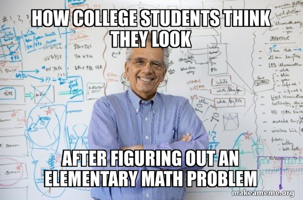 how college students think they look after figuring out an elementary ...