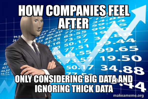 How Companies Feel After Only Considering Big Data and Ignoring Thick ...
