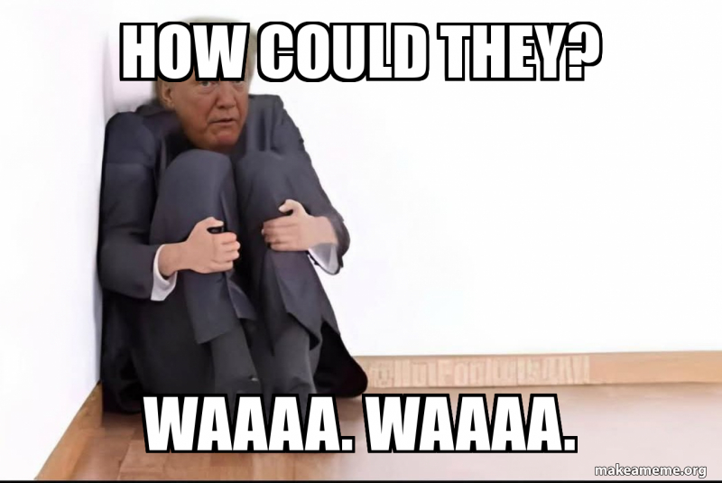 How could they? Waaaa. Waaaa. Meme Generator