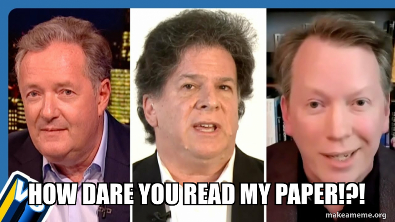 how dare you read my paper!?! Meme Generator