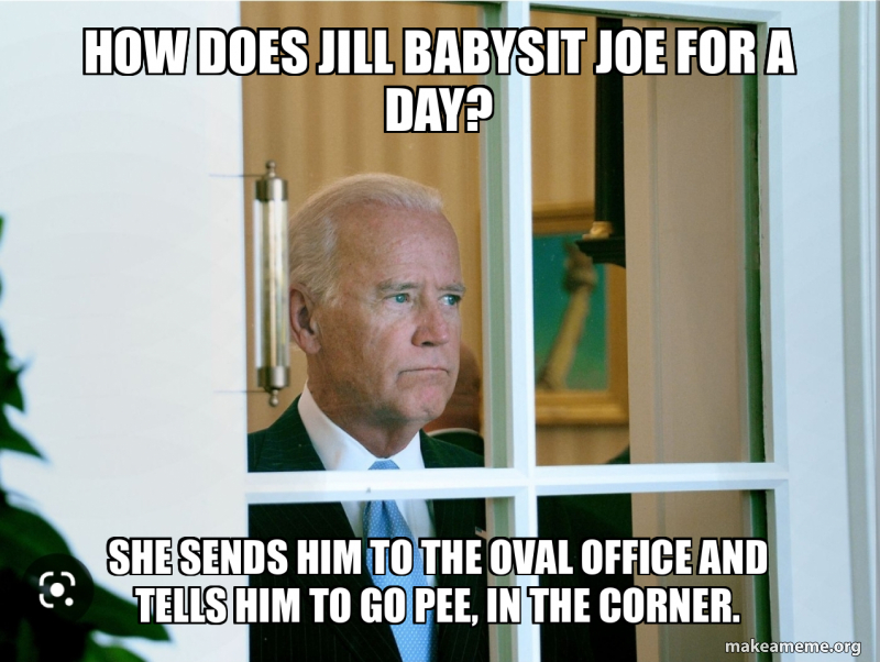 how does jill babysit joe for a day? She sends him to the oval office ...