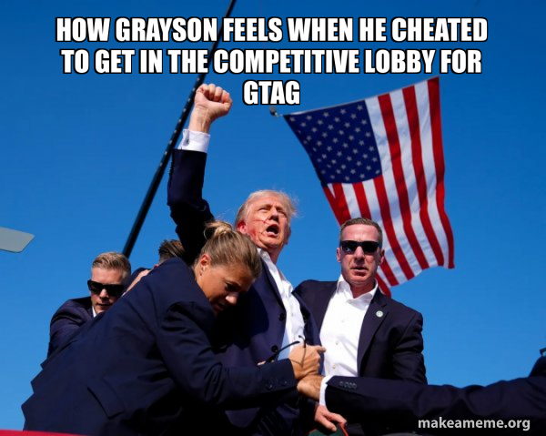 How grayson feels when he cheated to get in the competitive lobby for ...