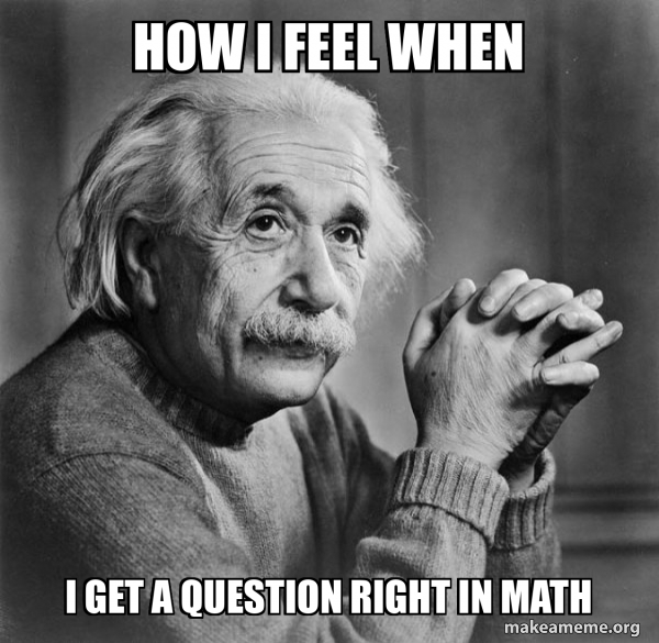 How I feel when I get a question right in math - Serious Albert ...