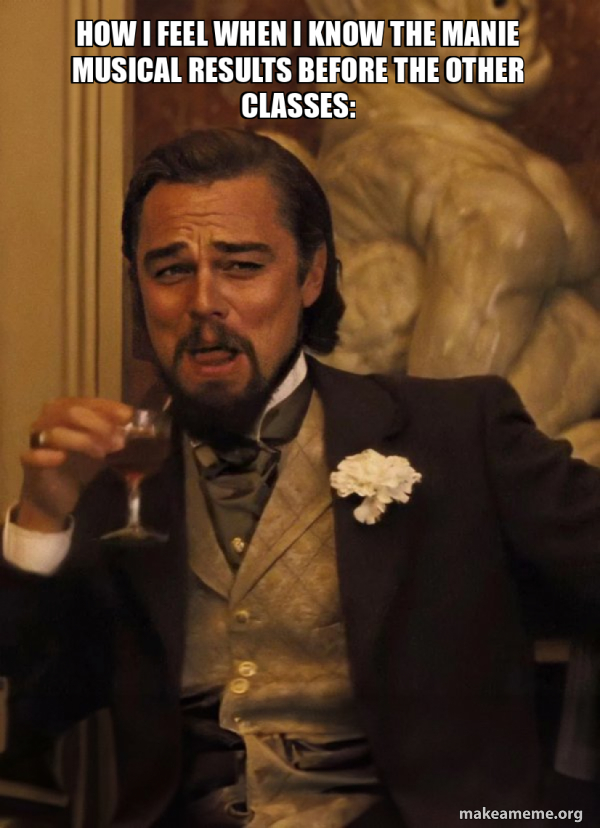 How I feel when I know the Manie Musical results before the other ...