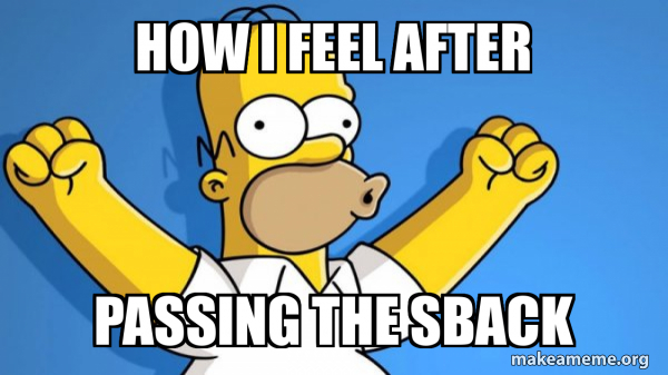 HOW I FEEL AFTER PASSING THE SBACK - Happy Homer Meme Generator