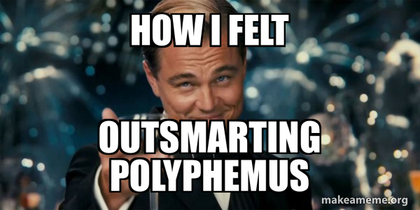 how i felt outsmarting polyphemus - Great Gatsby Reaction - Leonardo ...