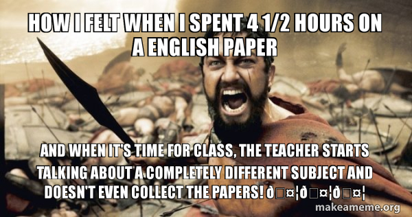English Paper Memes