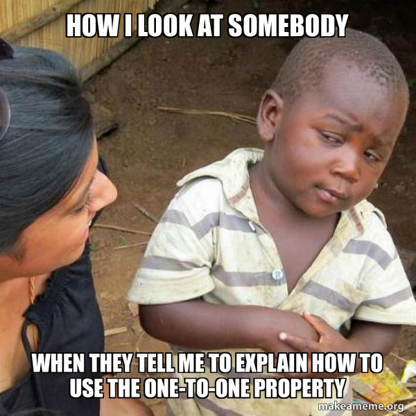 How I look at somebody when they tell me to explain how to use the One ...