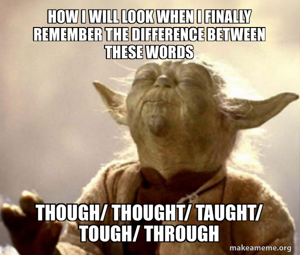 how I will look when I finally remember the difference between these ...