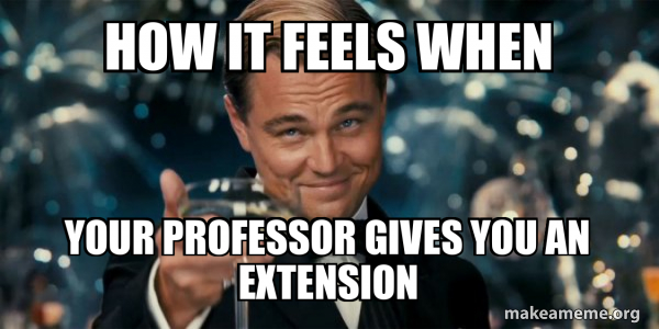 how it feels when your professor gives you an extension - Great Gatsby ...