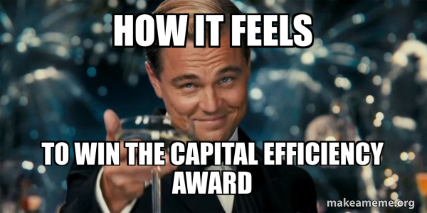 how it feels to win the capital efficiency award - Great Gatsby ...