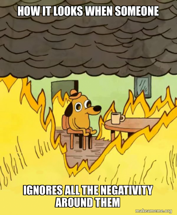 How it looks when someone ignores all the negativity around them - This ...