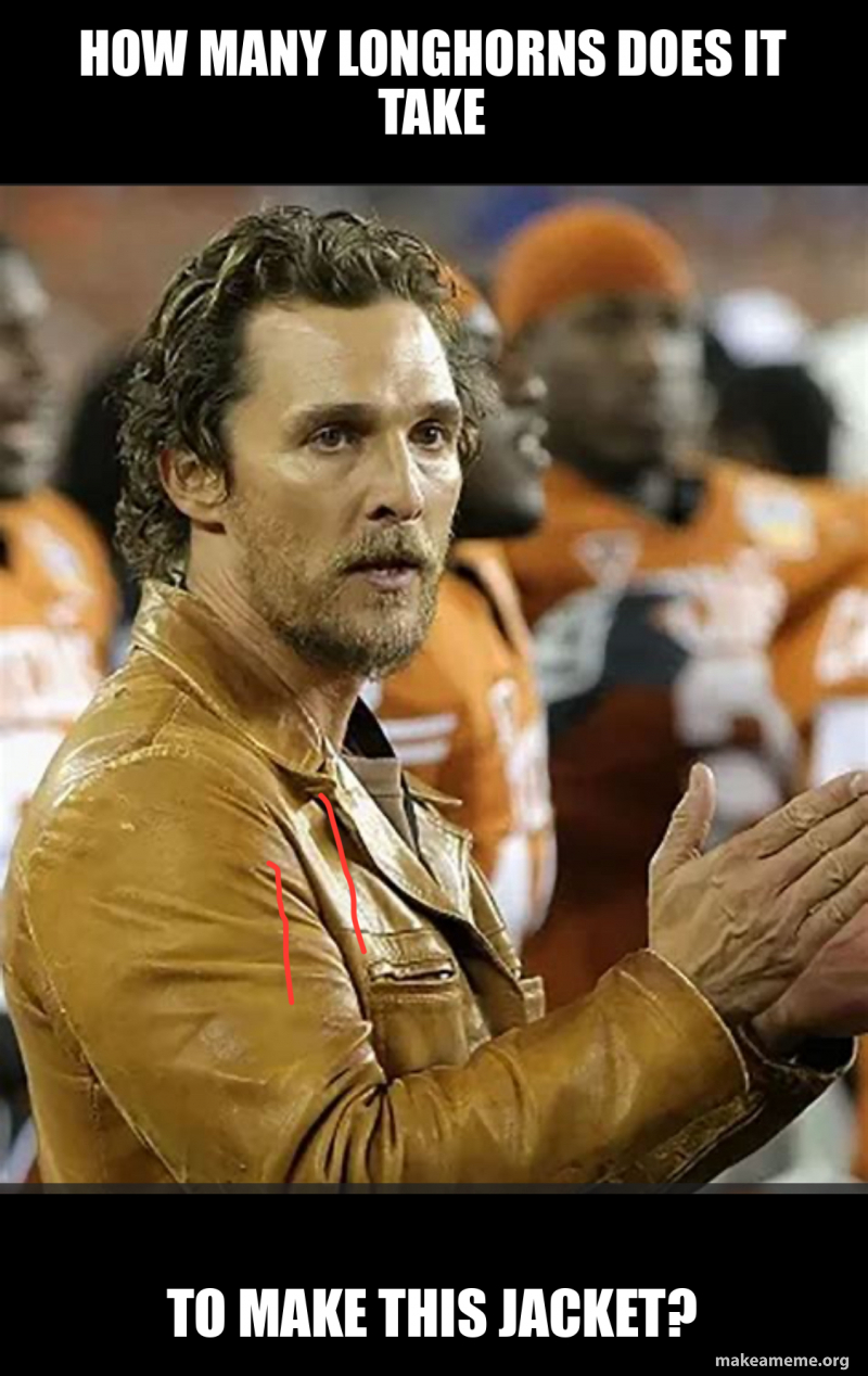 How many longhorns does it take To make this jacket? Meme Generator