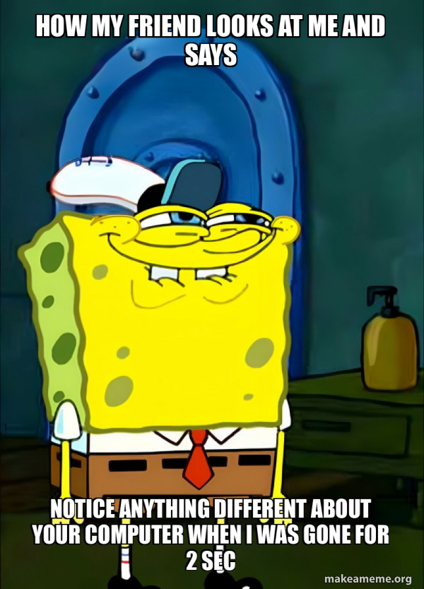 how my friend looks at me and says notice anything different about your ...