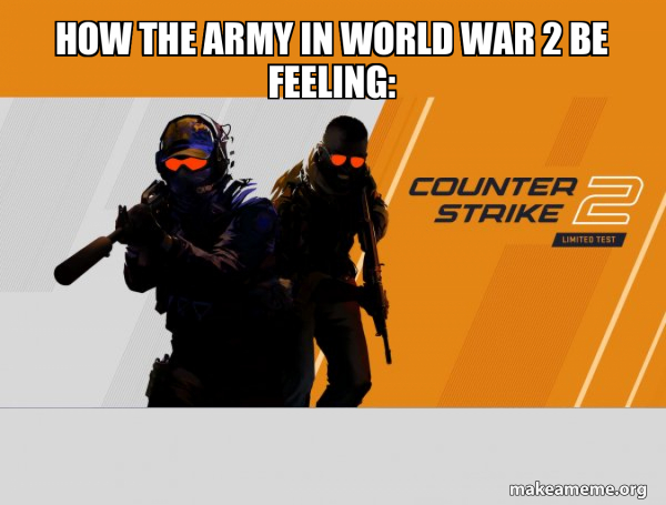 HOW THE ARMY IN WORLD WAR 2 BE FEELING: - Counter-Strike 2 (CSGO 2 ...