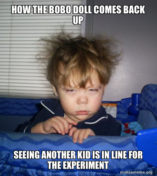 how the bobo doll comes back up seeing another kid is in line for the ...
