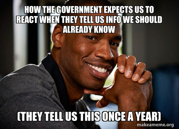 How the government expects us to react when they tell us info we should ...