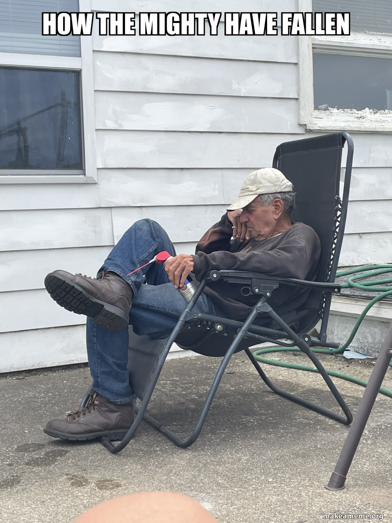 How the mighty have fallen Meme Generator