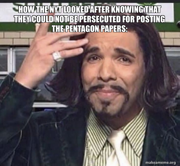 How the NYT looked after knowing that they could not be persecuted for ...