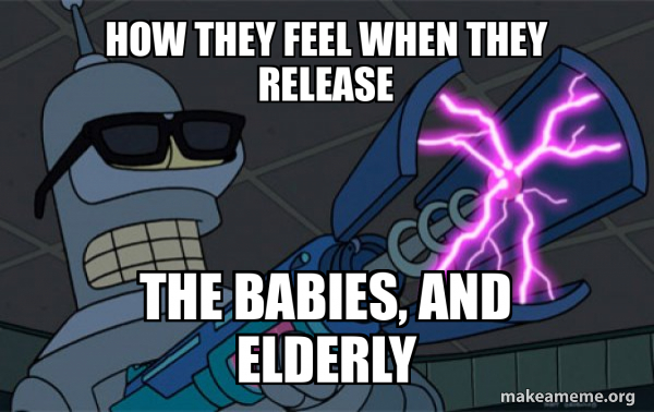 How they feel when they release The babies, and elderly - Blasting ...