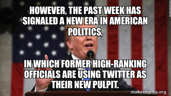 However, the past week has signaled a new era in American politics, in ...