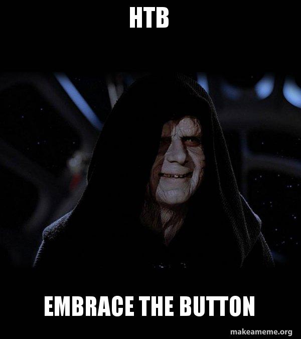 HTB embrace the button - Sith Lord Meme Generator