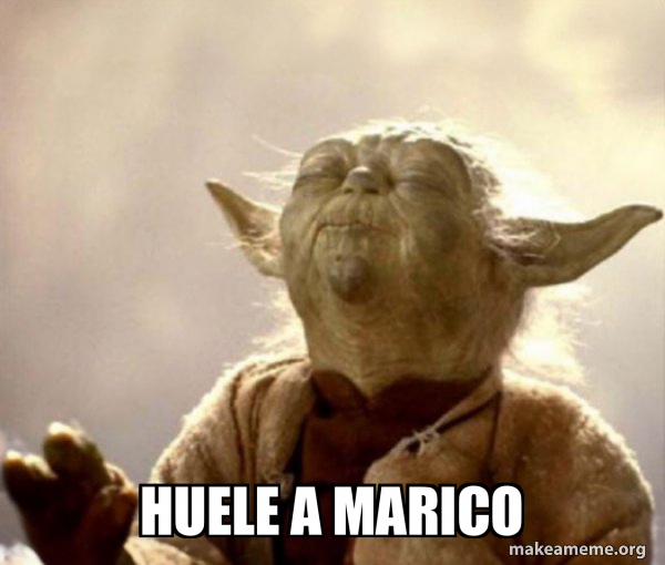 Huele a marico - Yoda Smell Meme Generator