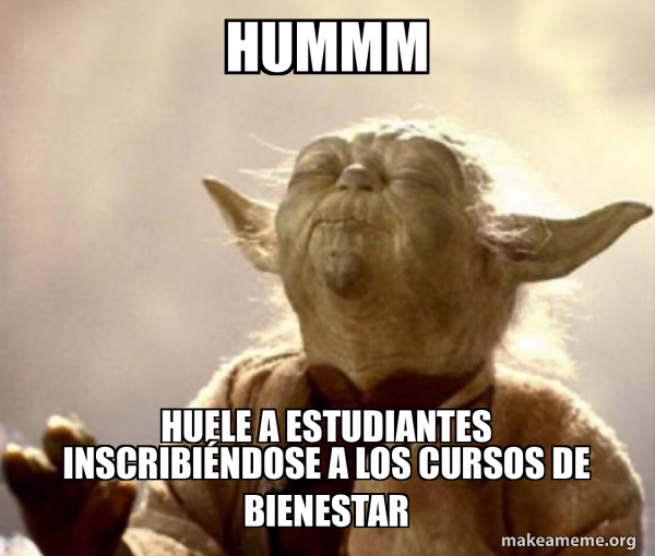 Hummm Huele a estudiantes inscribiéndose a los cursos de Bienestar ...