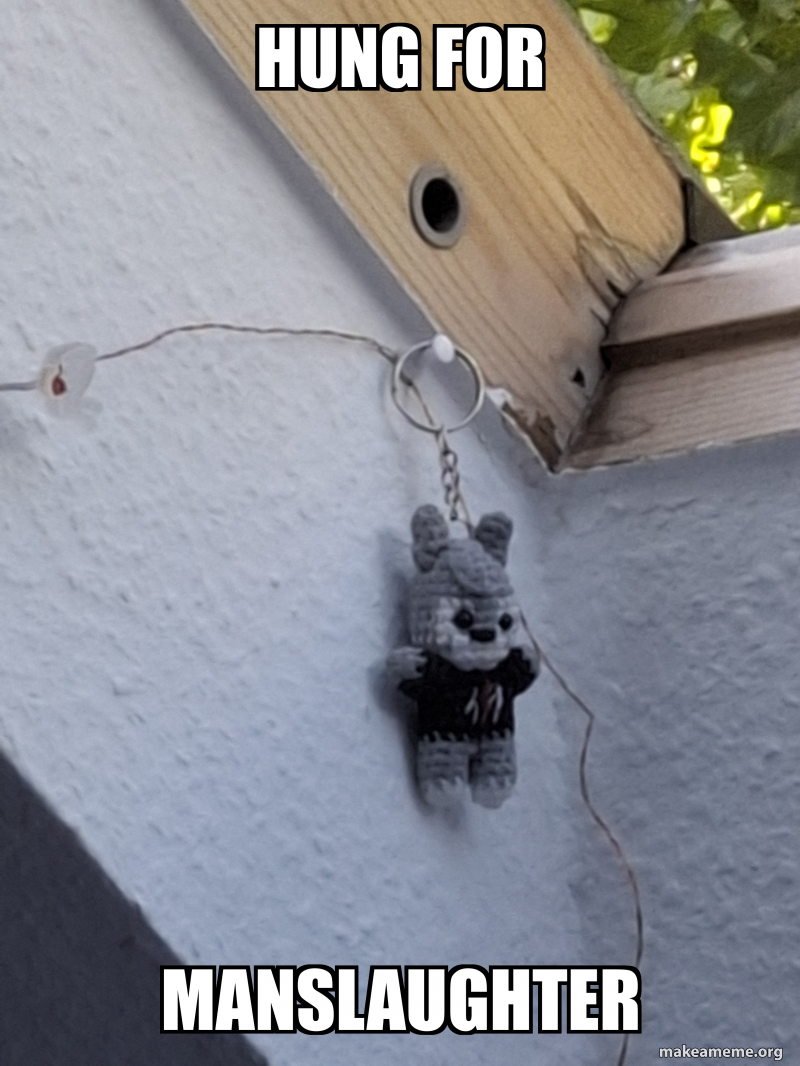 hung for manslaughter Meme Generator