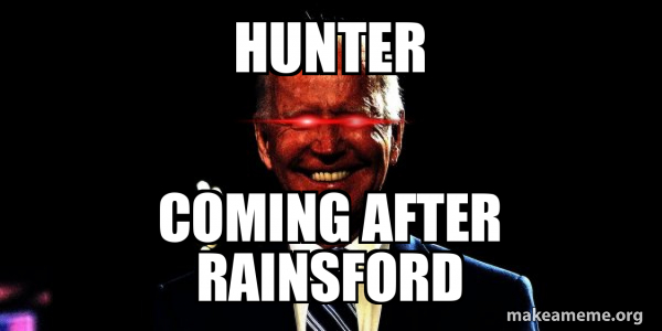 Hunter coming after Rainsford - Dark Brandon Meme Generator