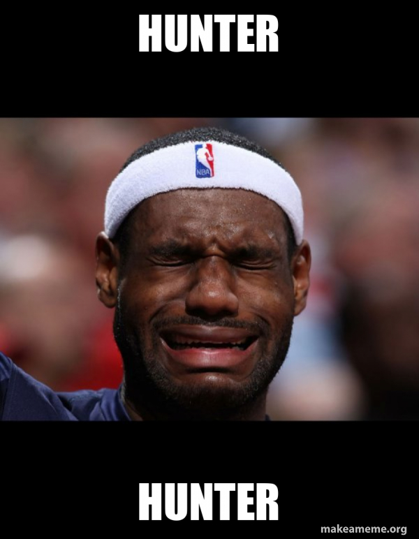 Hunter Hunter - Lebron Crying Meme Generator