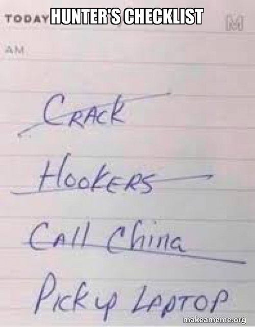Hunter's checklist Meme Generator
