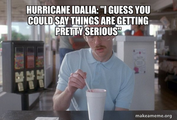 Hurricane Idalia: "I guess you could say things are getting pretty ...