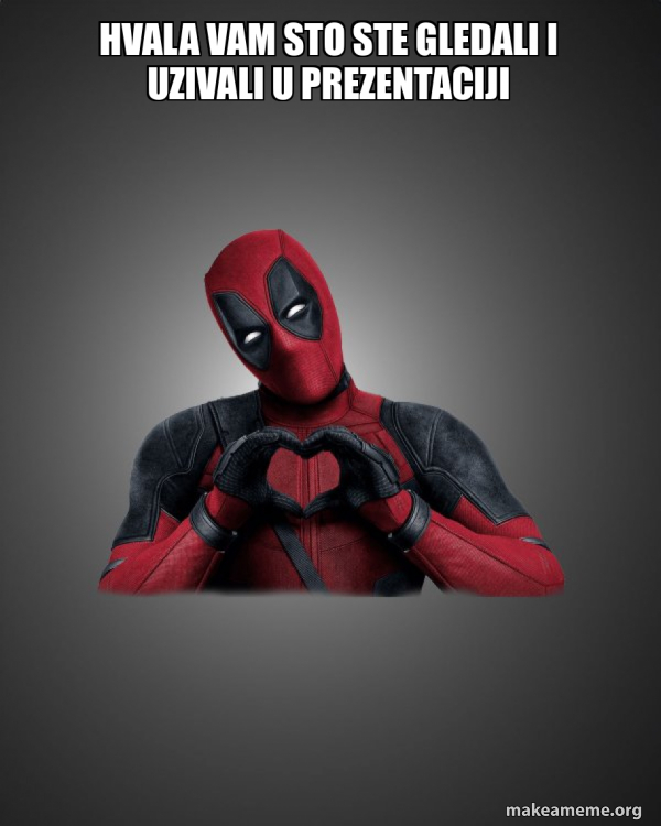 Hvala vam sto ste gledali i uzivali u prezentaciji - Deadpool Heart ...